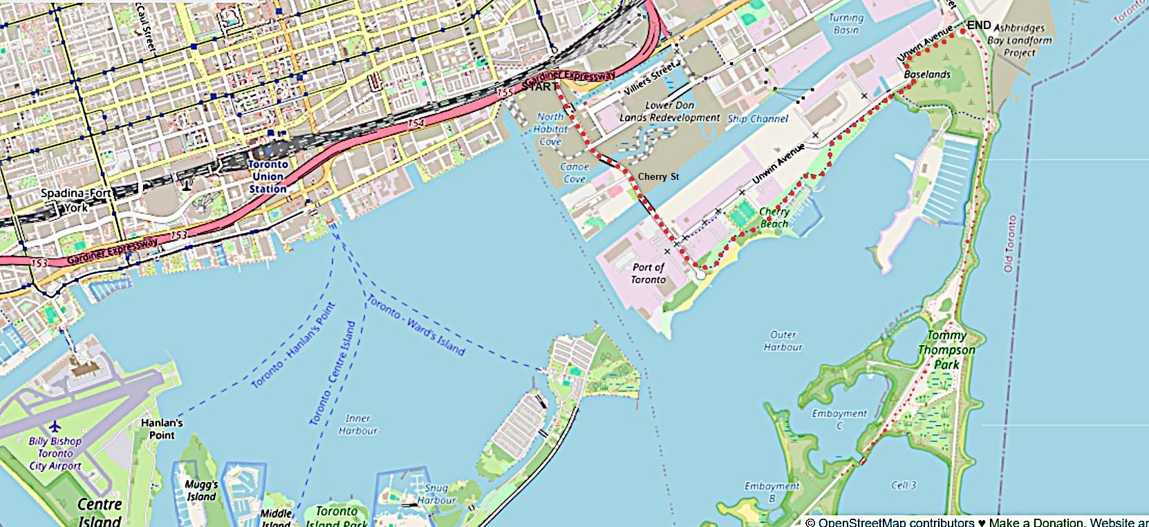 Toronto Waterfront Trail, Part 6: From the Distillery District to Tommy ...